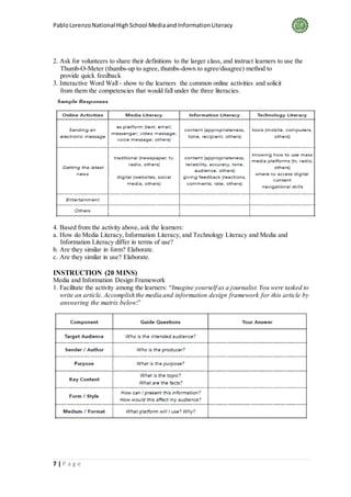 Media and Information Daily Log | DOCX | Internet for Beginners | Internet