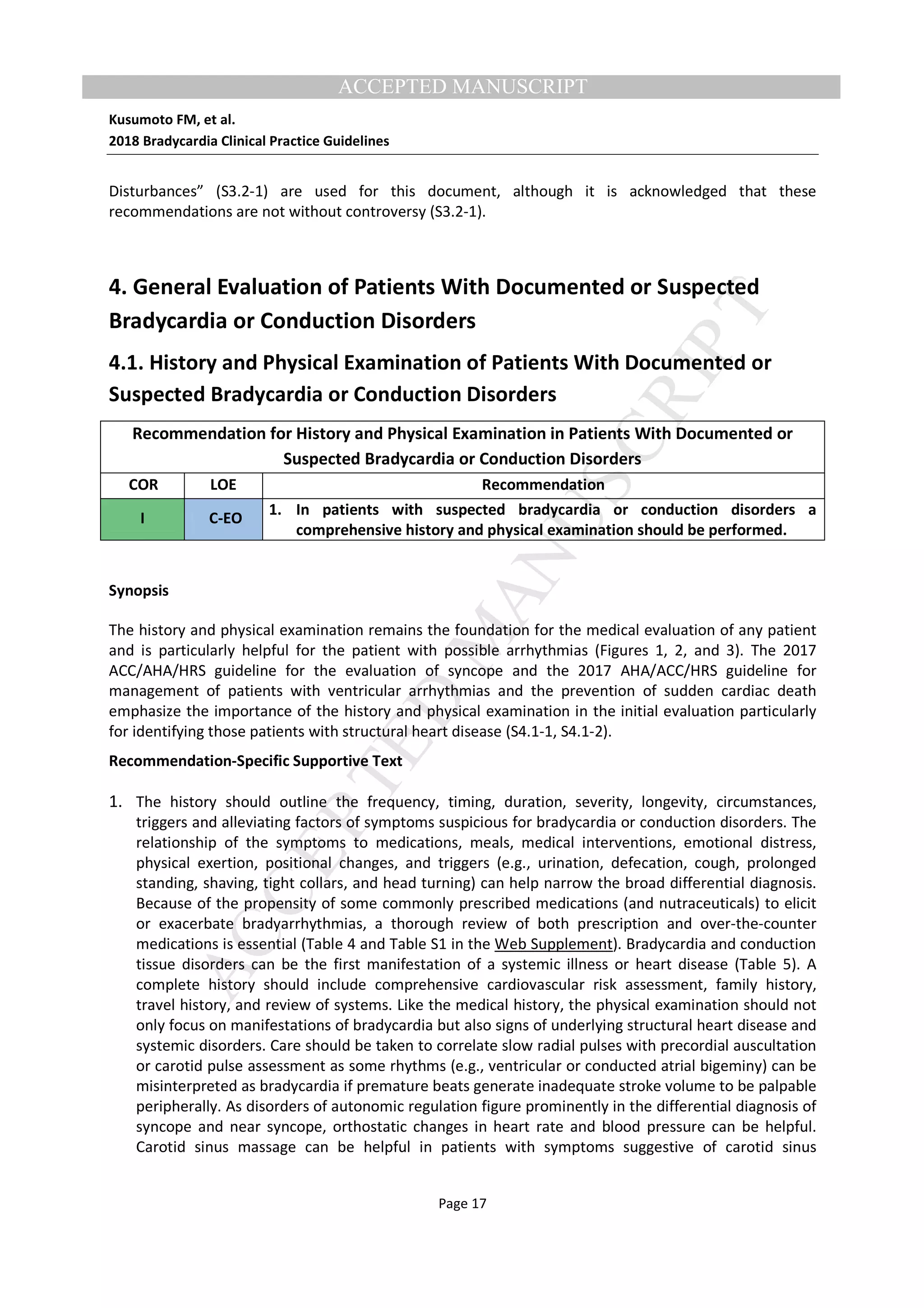 2018 ACC - AHA - HRS guideline on the evaluation and management of ...