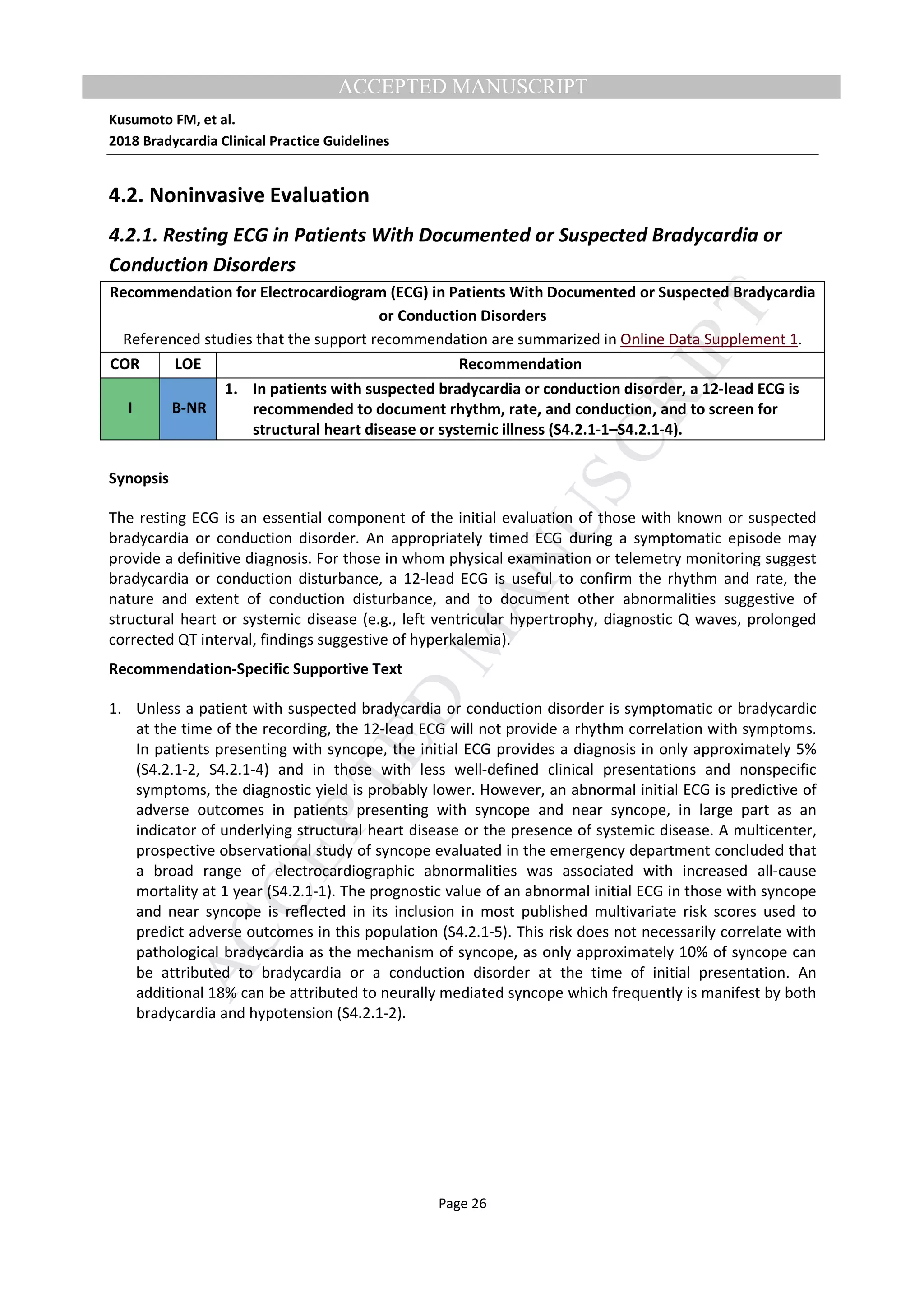 2018 ACC - AHA - HRS guideline on the evaluation and management of ...