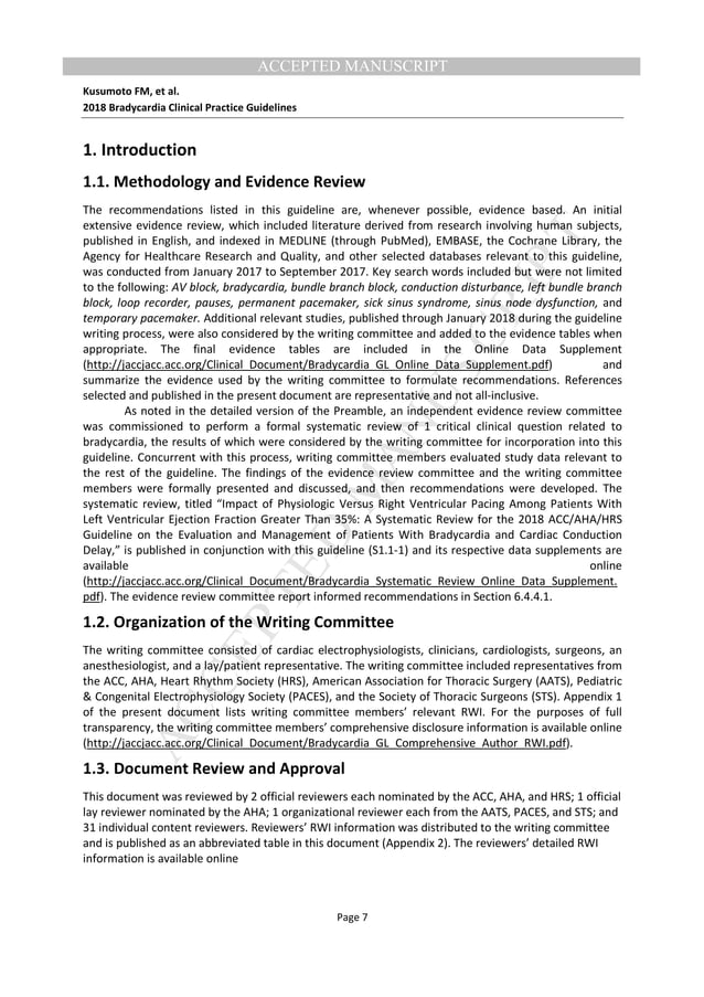 2018 ACC - AHA - HRS guideline on the evaluation and management of ...