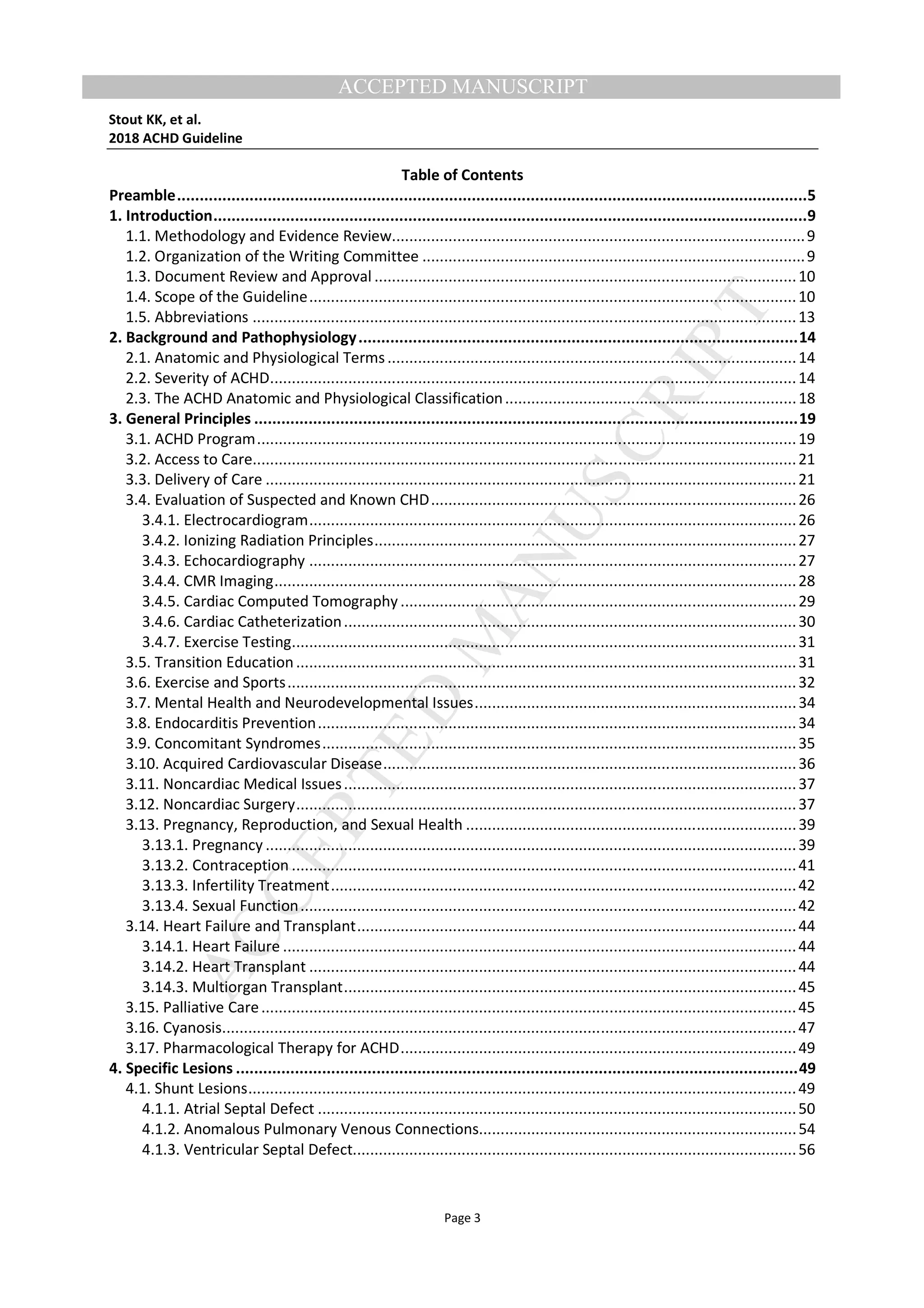 2018 ACC AHA guideline for the management of adults with congenital ...