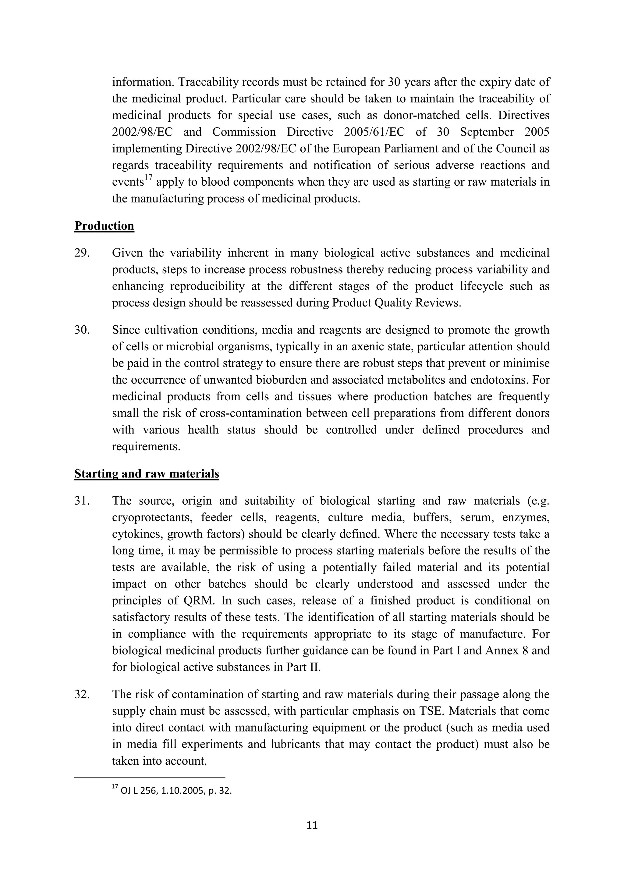 GMP EU annex 2 | PDF