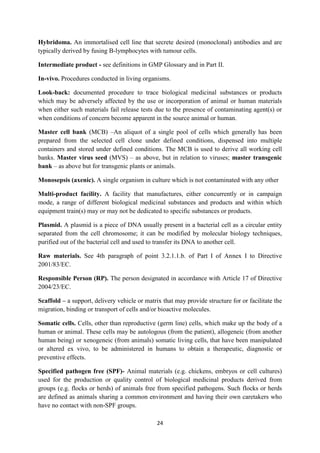 GMP EU annex 2 | PDF