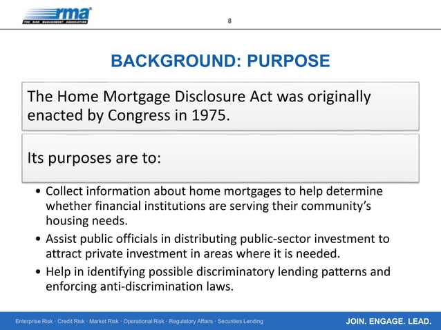 Meeting the Challenge of HMDA Compliance | PPT