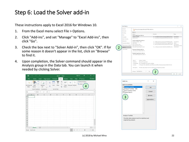 Rapid Optimization Application Development Using Excel and Solver | PDF | Computer Software and ...