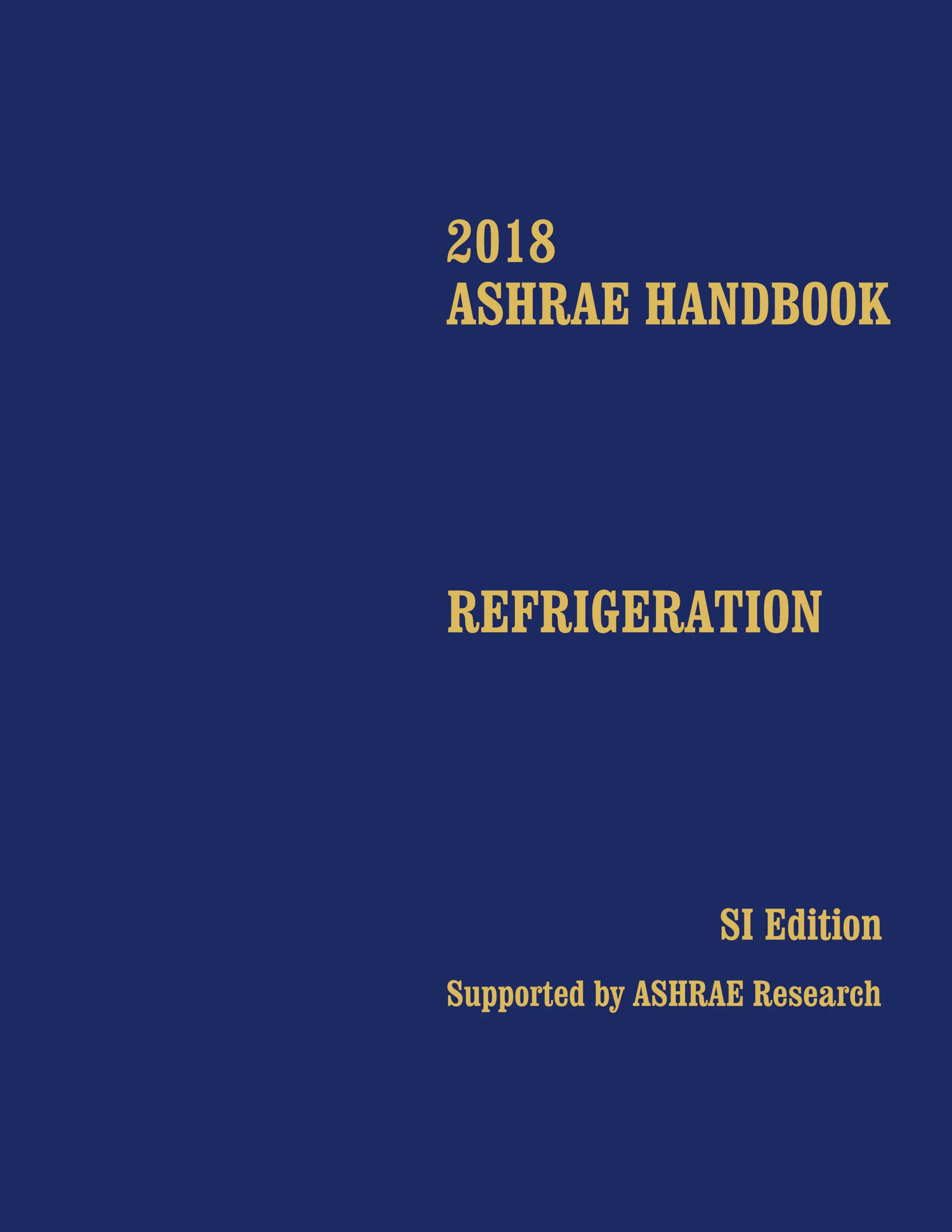 2018 ASHRAE Handbook - Refrigeration SI.pdf | Chemistry | Science