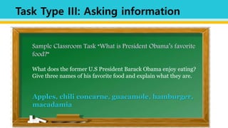 Designing L2 Interactive Tasks with an Artificial Intelligence Robot | PPT