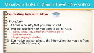 Designing L2 Interactive Tasks with an Artificial Intelligence Robot | PPT