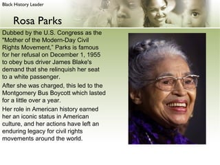 Wheelock College Celebrateds Black History Month | PPT