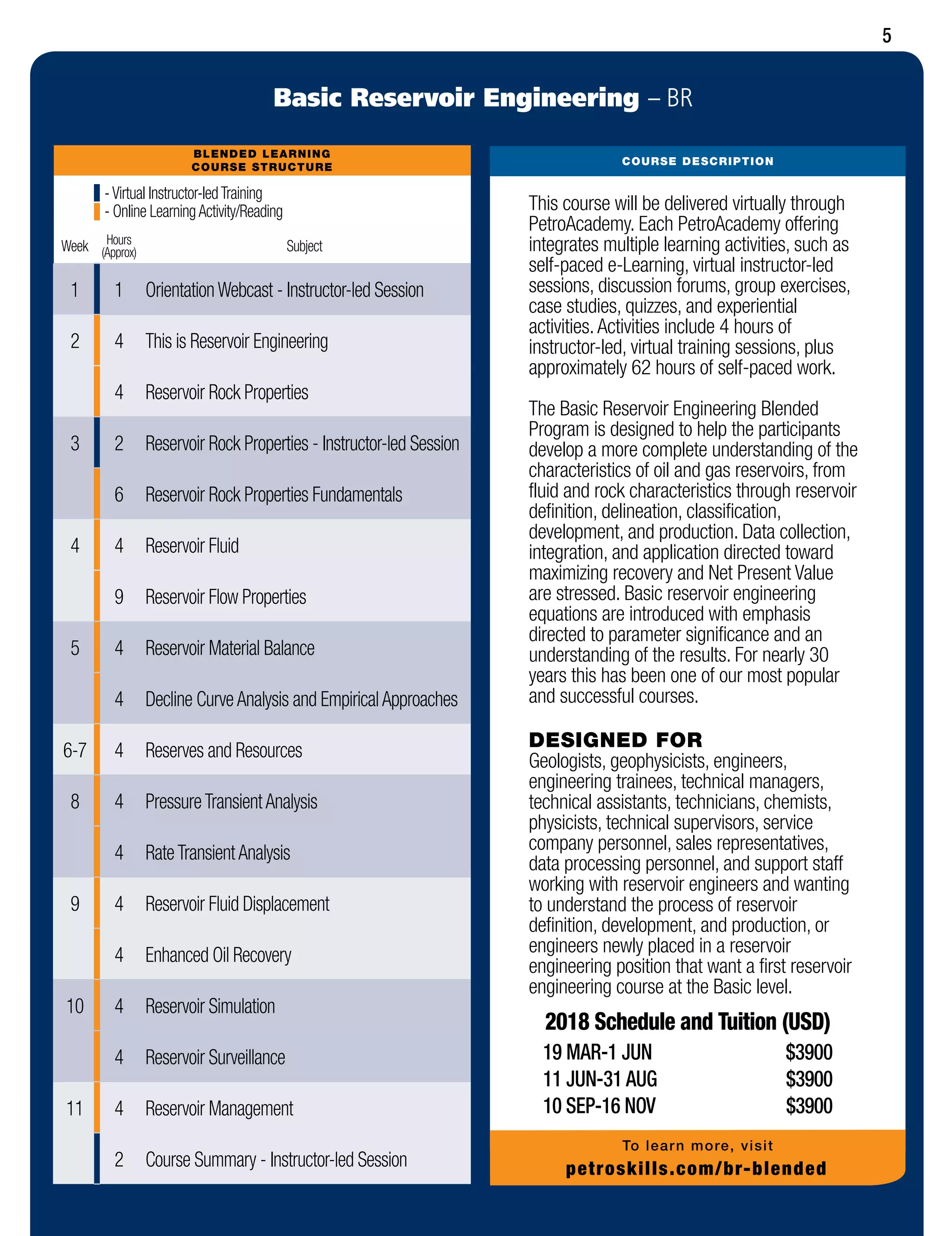 2018 PetroSkills Blended/Virtual Training Guide | PDF