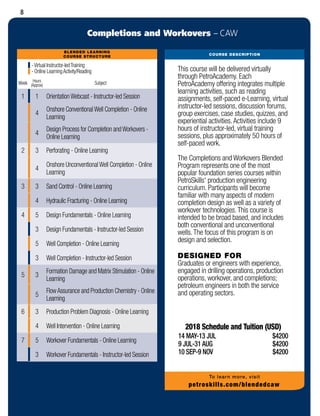 2018 PetroSkills Blended/Virtual Training Guide | PDF