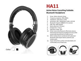 2018 bluetooth headphones catalog | PPT