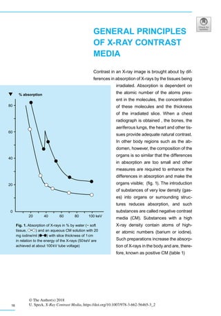 X-Ray Contrast Media, 2018 Overview, Use and Pharmaceutical Aspects | PDF