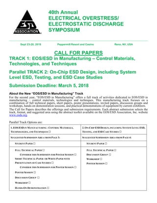 40th Annual Symposium Call for Papers | PDF