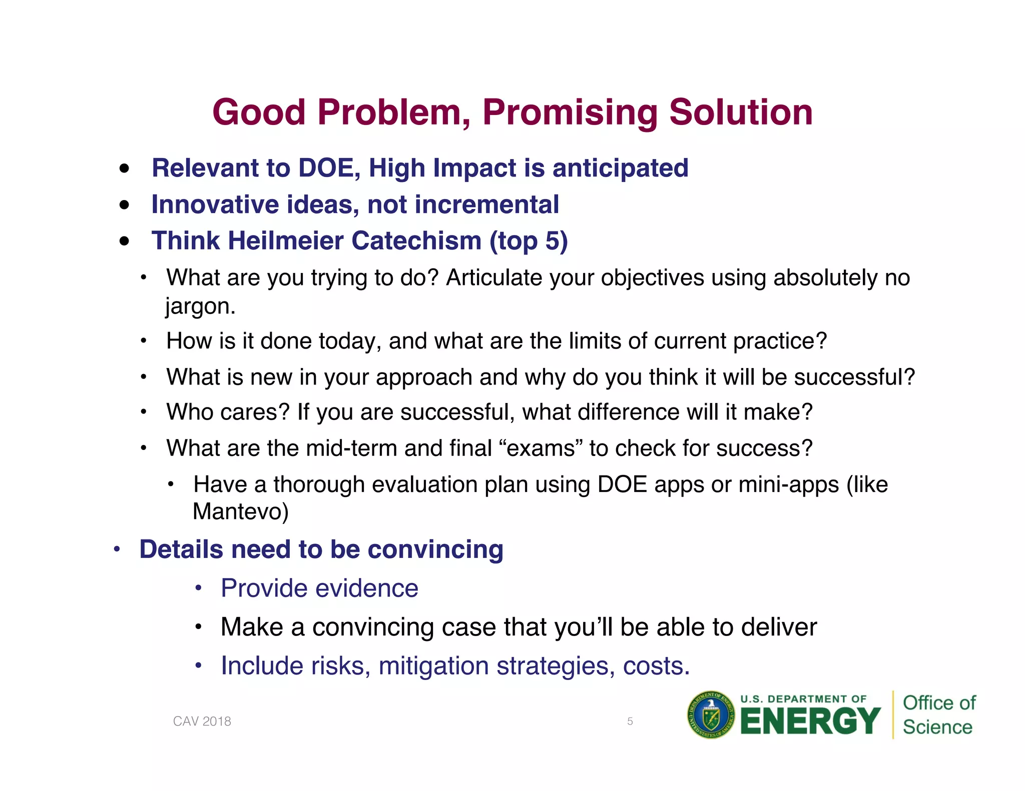 Writing Good ECRP Proposals | PDF