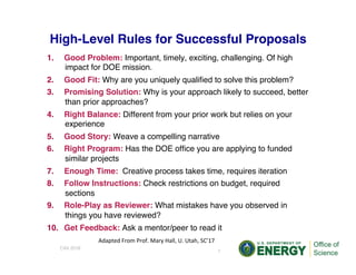 Writing Good ECRP Proposals | PDF