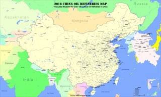 2018 China Oil Refineries Map | PDF