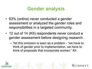 Overview of institutional gender audit report | PPT
