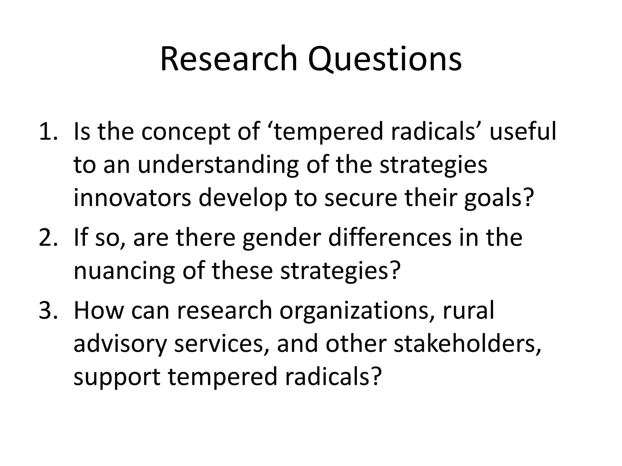 Tempered radicals: the outsiders within | PPT