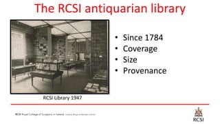 Realising the true heritage of RCSI through transformational change ...