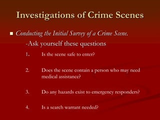 2018 Crime Scenes, Collection and Preservation of Evidence2.pptx