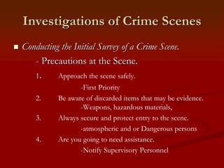 2018 Crime Scenes, Collection and Preservation of Evidence2.pptx