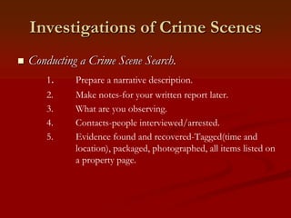 2018 Crime Scenes, Collection and Preservation of Evidence2.pptx