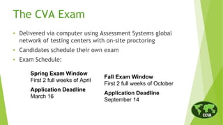 The CVA Credential: A Mark of Excellence | PPTX