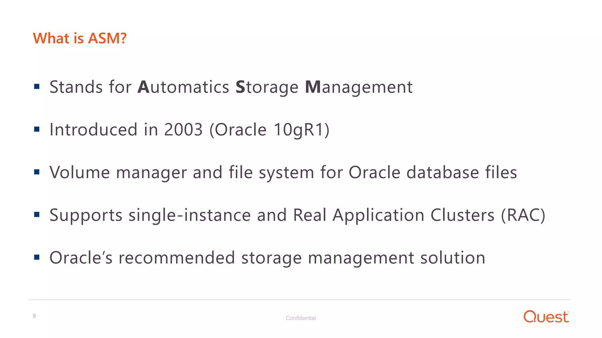 IOUG Collaborate 18 - ASM Concepts, Architecture and Best Practices | PDF