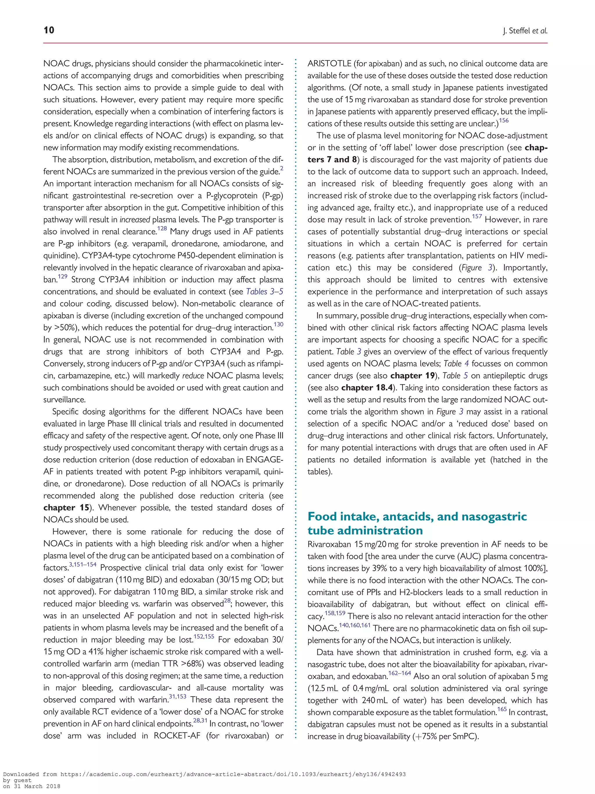 2018 ehra practical guide on the use of non vitamin k antagonist oral ...