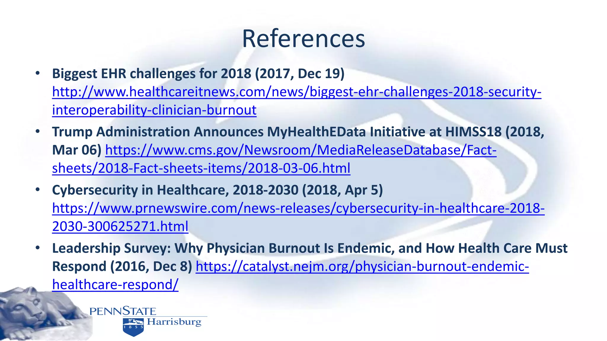 2018 ehr challenges | PPTX