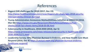 2018 ehr challenges | PPTX
