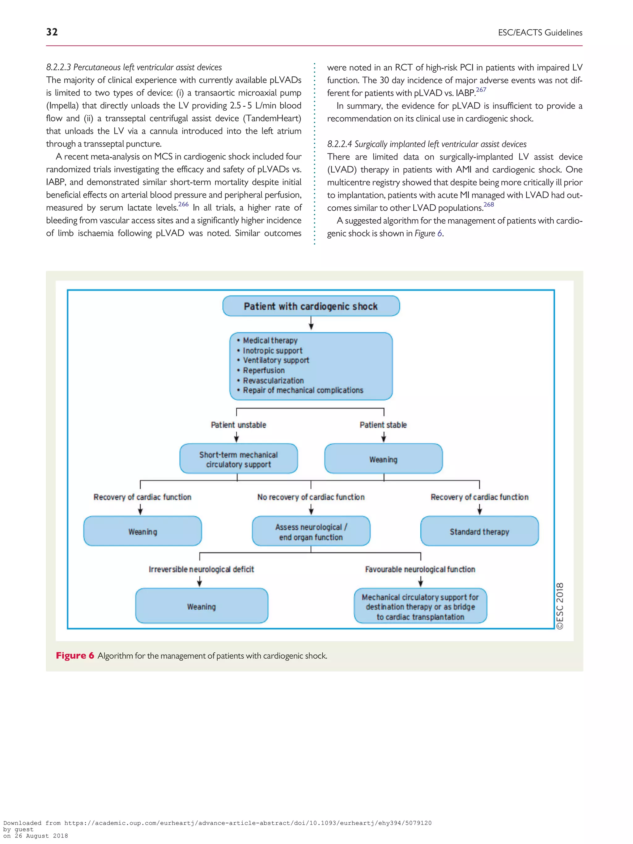 2018 esc eacts guidelines on myocardial revascularization | PDF | Heart ...