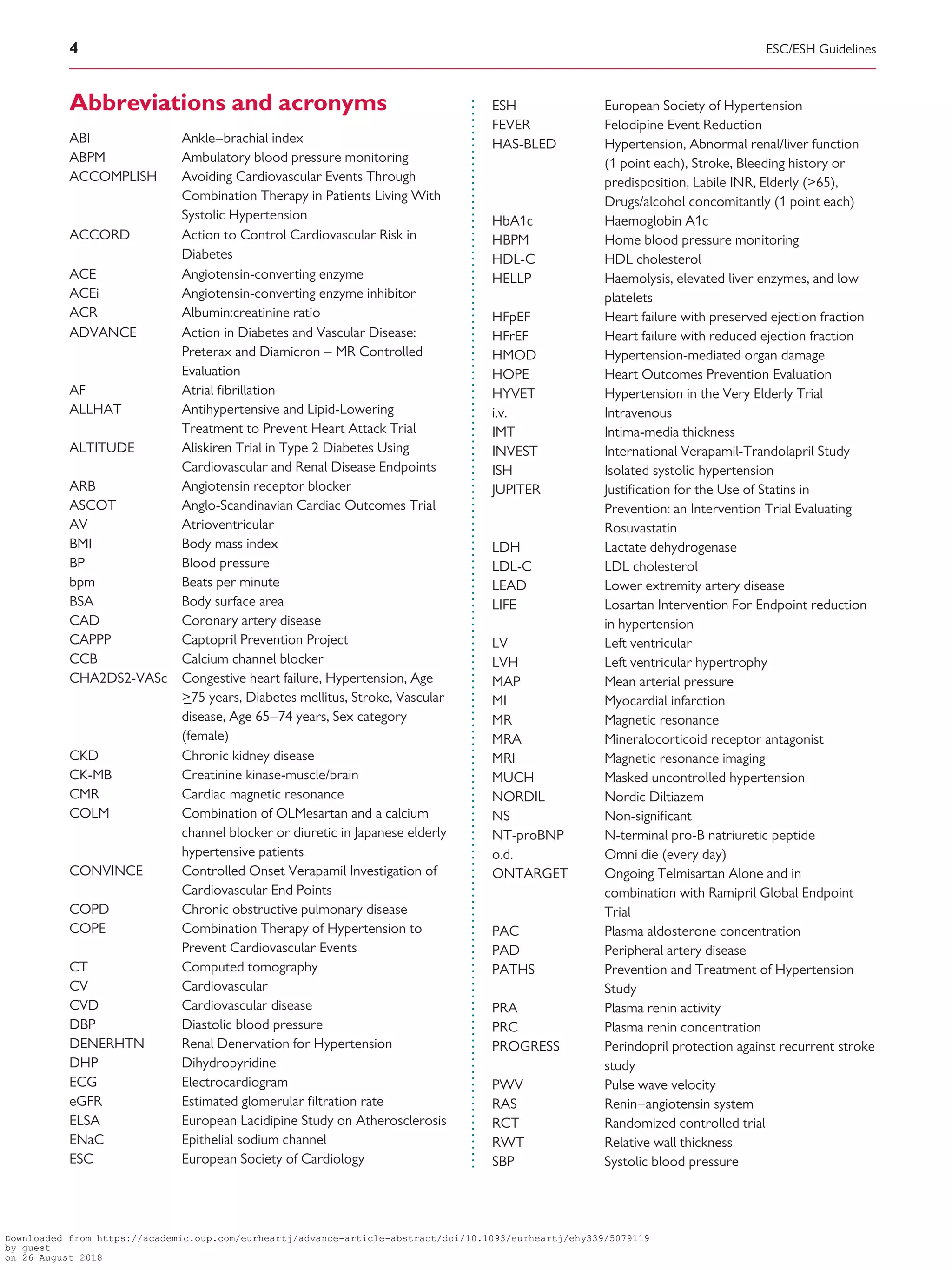 2018 esc esh guidelines for the management of arterial hypertension | PDF