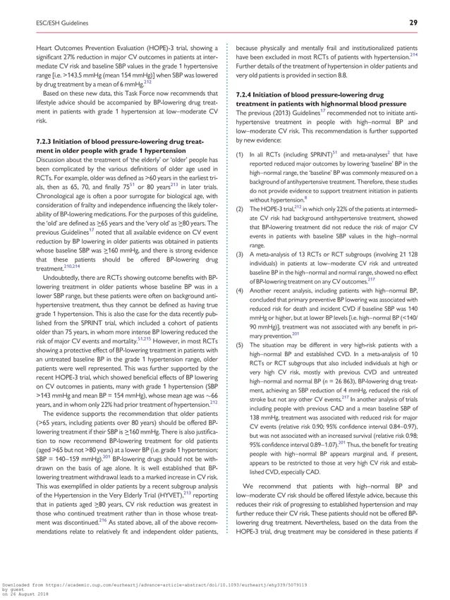 2018 esc esh guidelines for the management of arterial hypertension | PDF