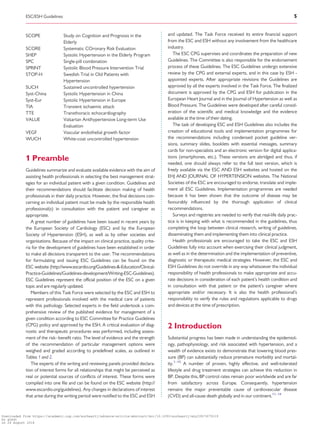 2018 esc esh guidelines for the management of arterial hypertension | PDF