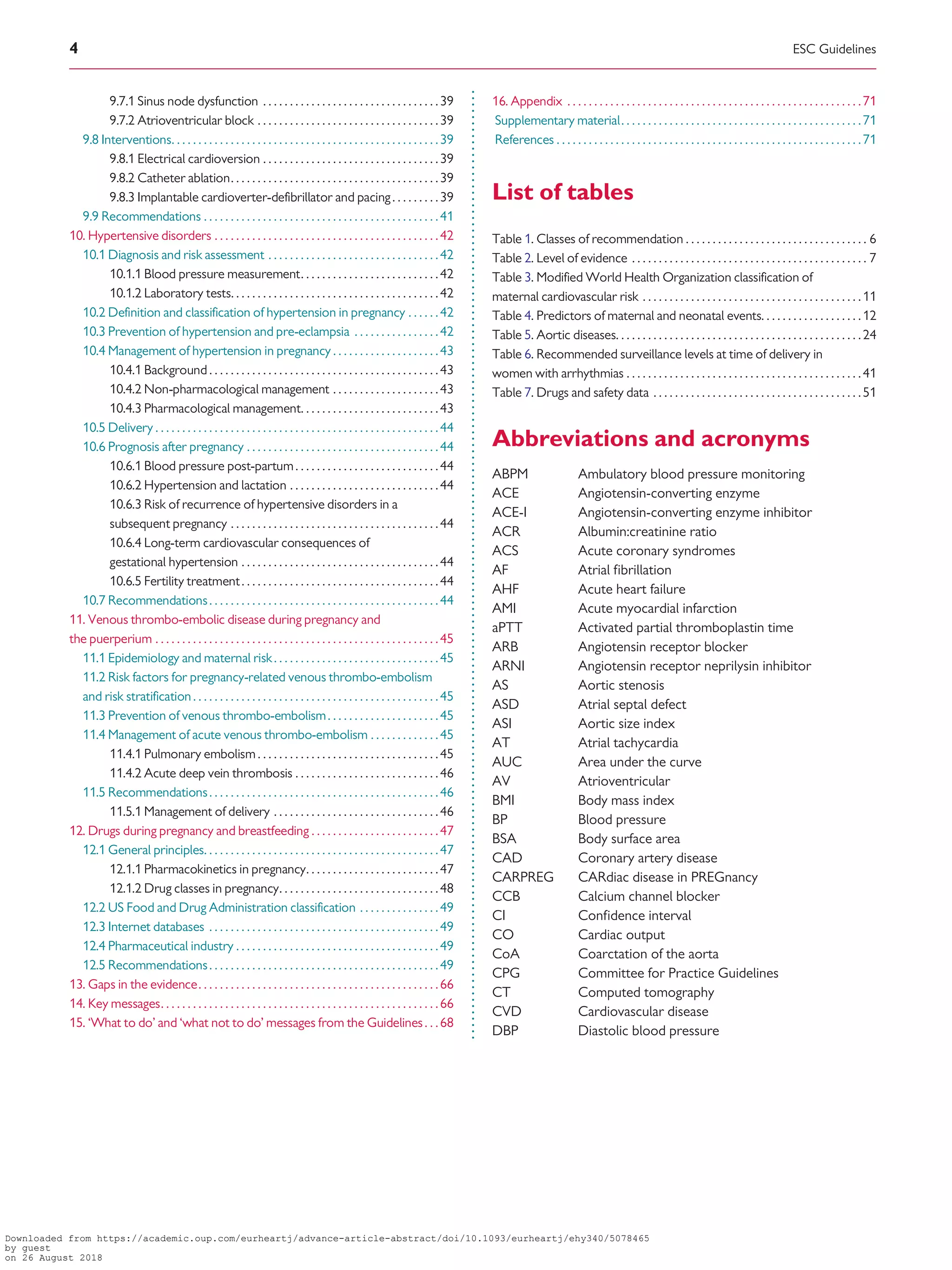 2018 esc guidelines for the management of cardiovascular disease during ...