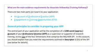 HDR55 Build Evidence of Good Practice | PPT