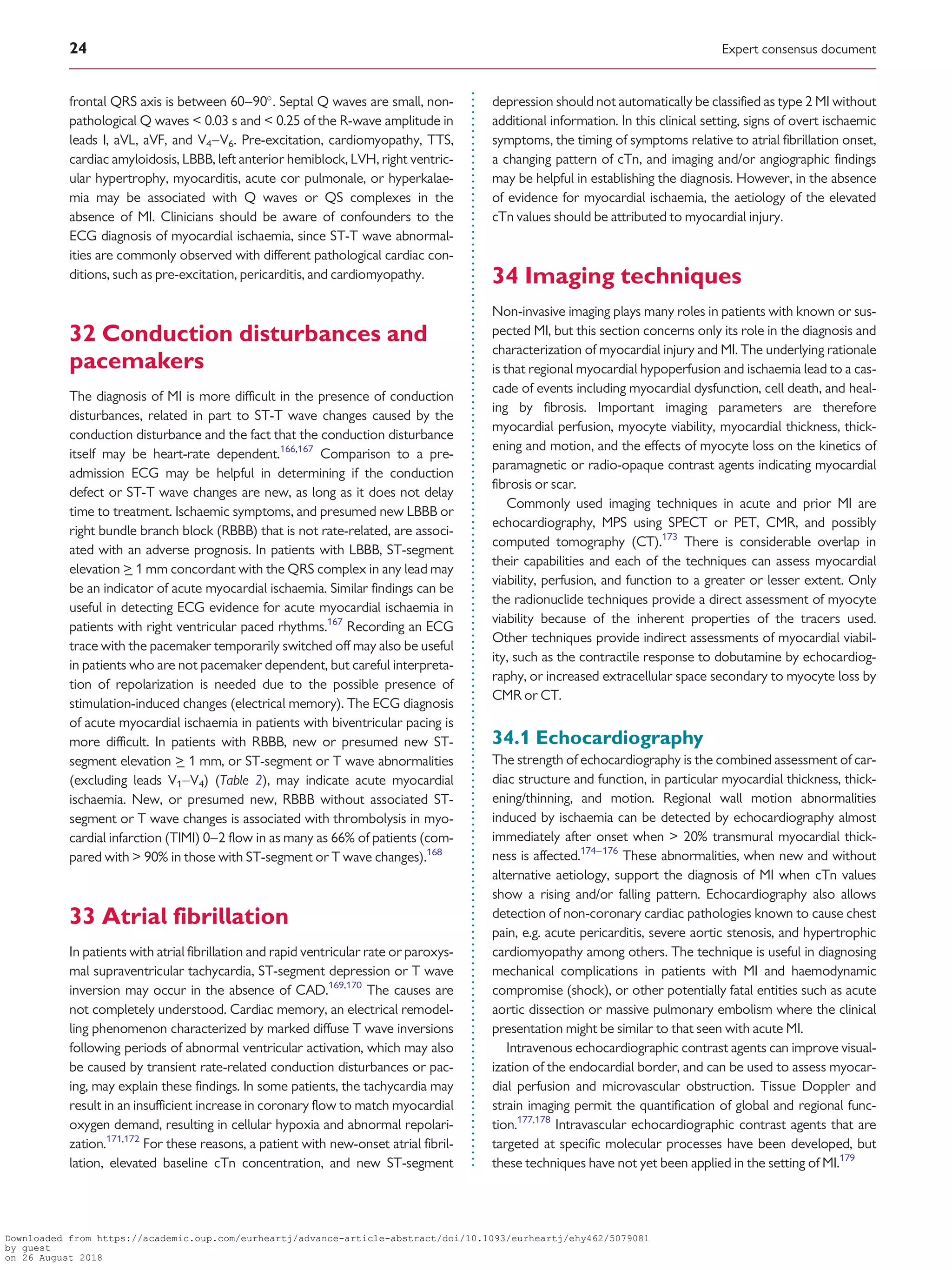 2018 fourth universal definition of myocardial infarction | PDF