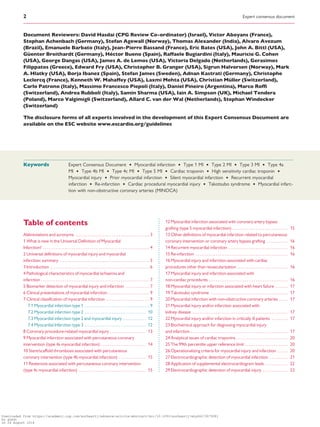 2018 fourth universal definition of myocardial infarction | PDF