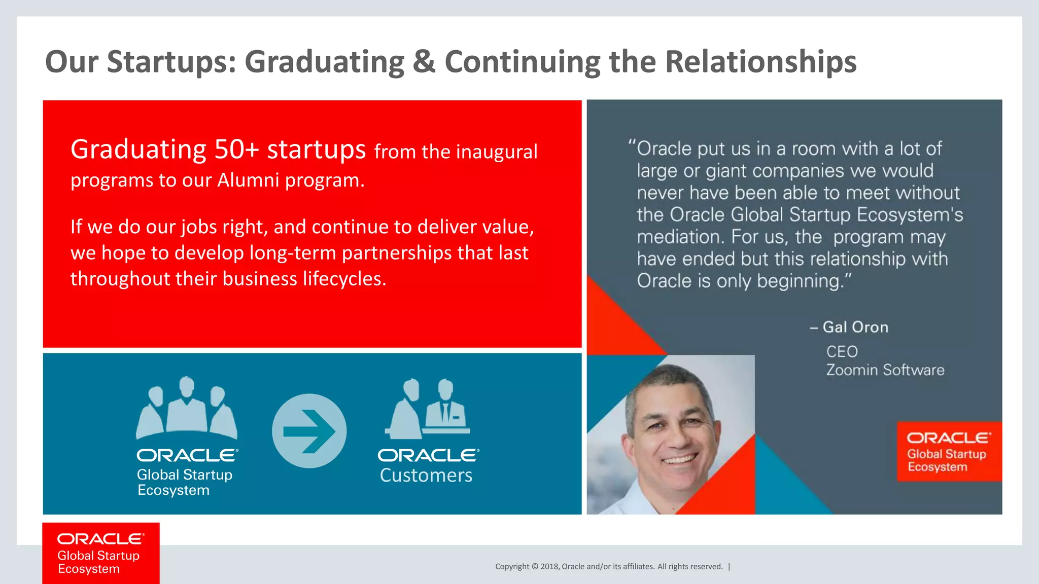 Oracle Global Startup Ecosystem Overview August 2018 | PPT