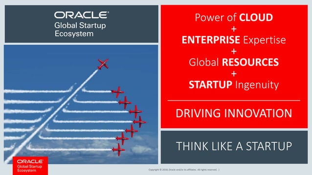 Oracle Global Startup Ecosystem Overview August 2018 | PPT