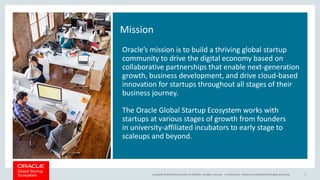Oracle Global Startup Ecosystem Overview August 2018 | PPT