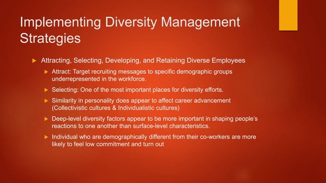 Organization Behaviour diversity in organizations | PPTX | Business ...