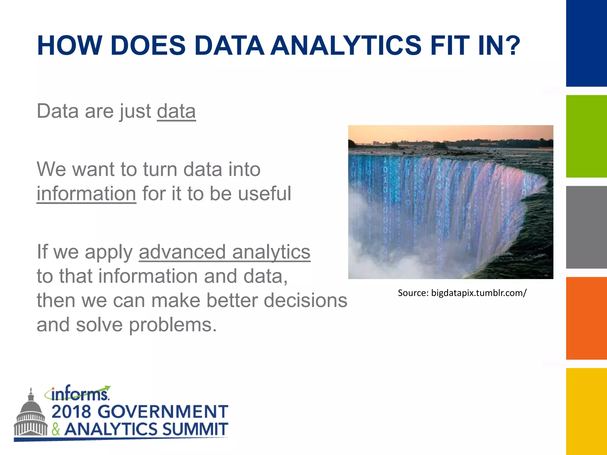 2018 INFORMS Government & Analytics Summit Overview | PDF