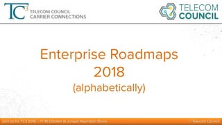 TC3 Summit - 2018 Global Telco Partnership Priorities | PDF