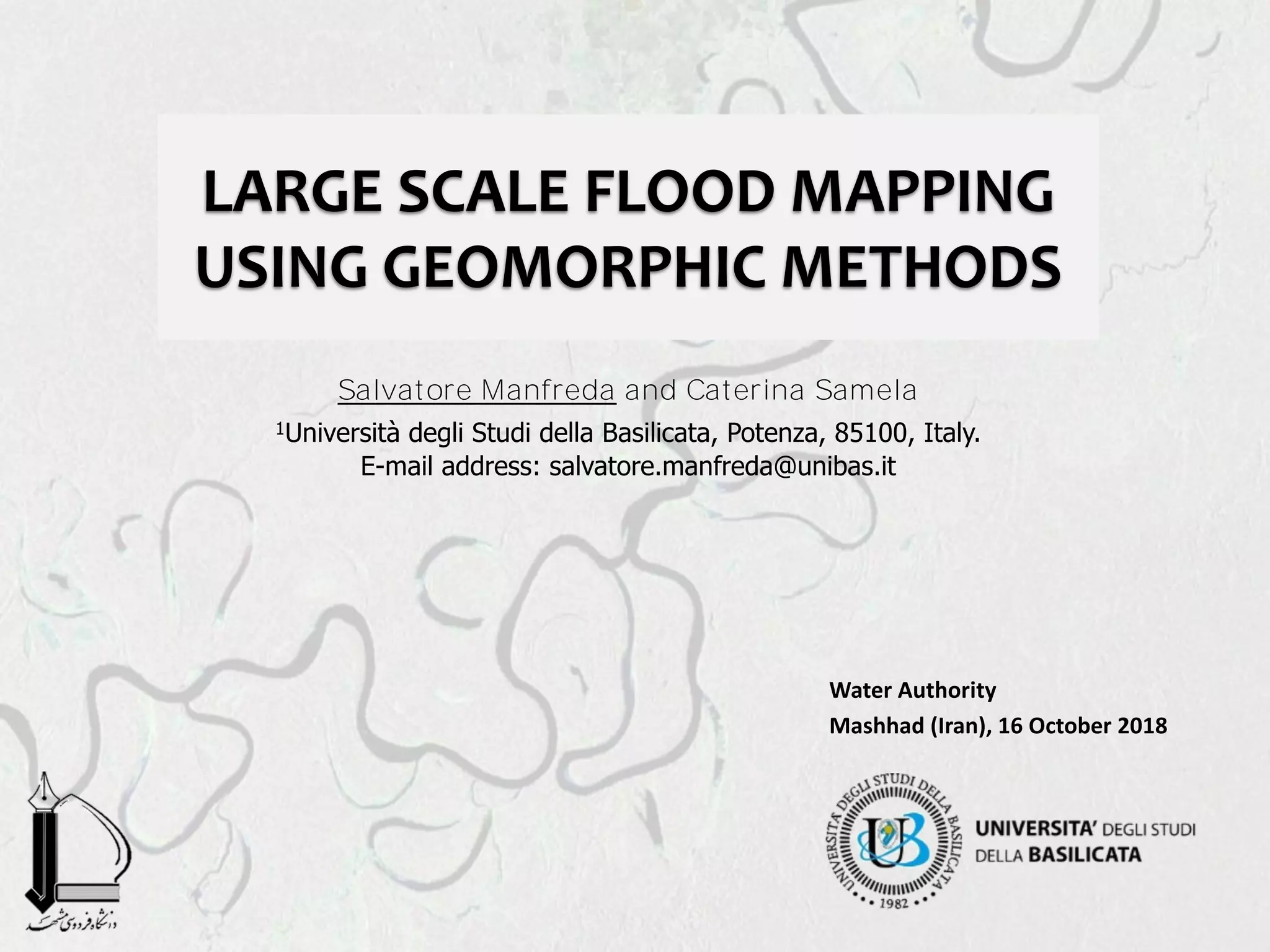 LARGE SCALE FLOOD MAPPING USING GEOMORPHIC METHODS | PDF