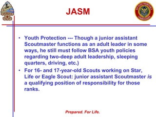 Junior Assistant Scoutmaster (JASM) | PPTX