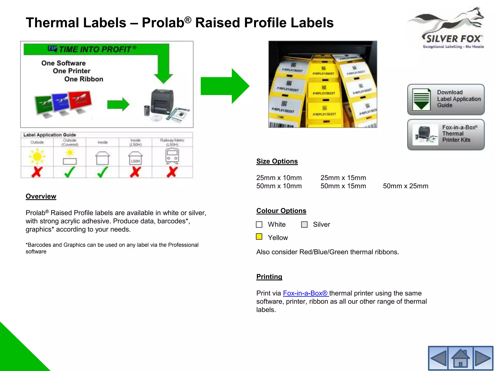 Silver Fox Label Solutions Guide - 2018 | PPT