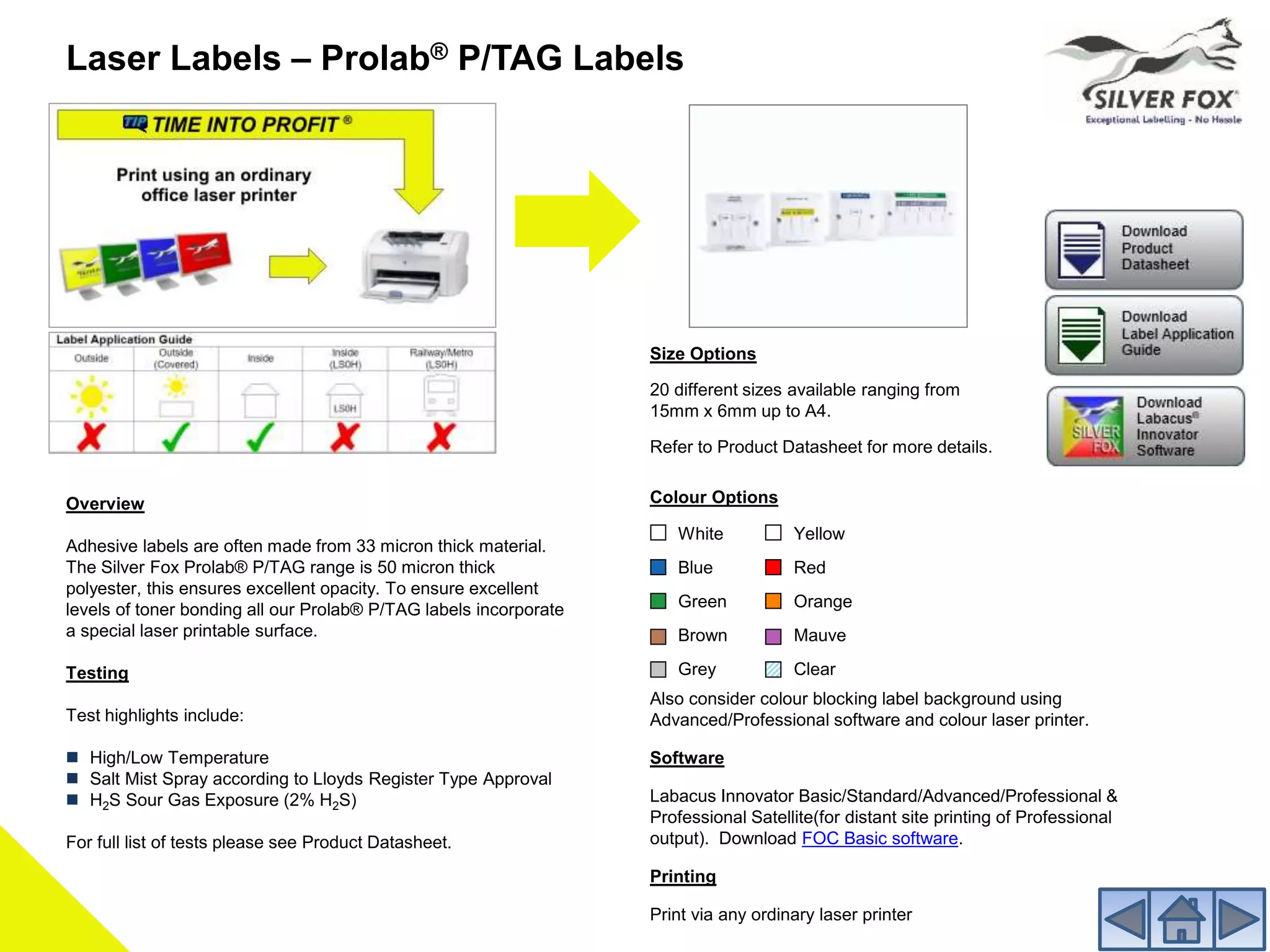 Silver Fox Label Solutions Guide - 2018 | PPTX | Technology & Computing